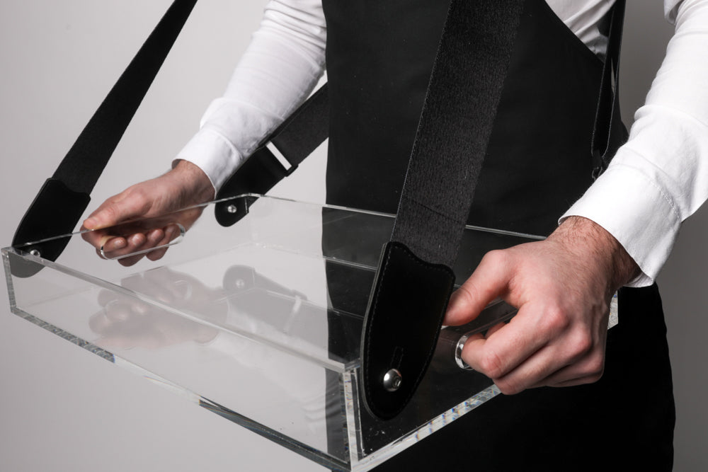 Acrylic Usherette Tray for Event Professionals | SM Studios | S M Studios
