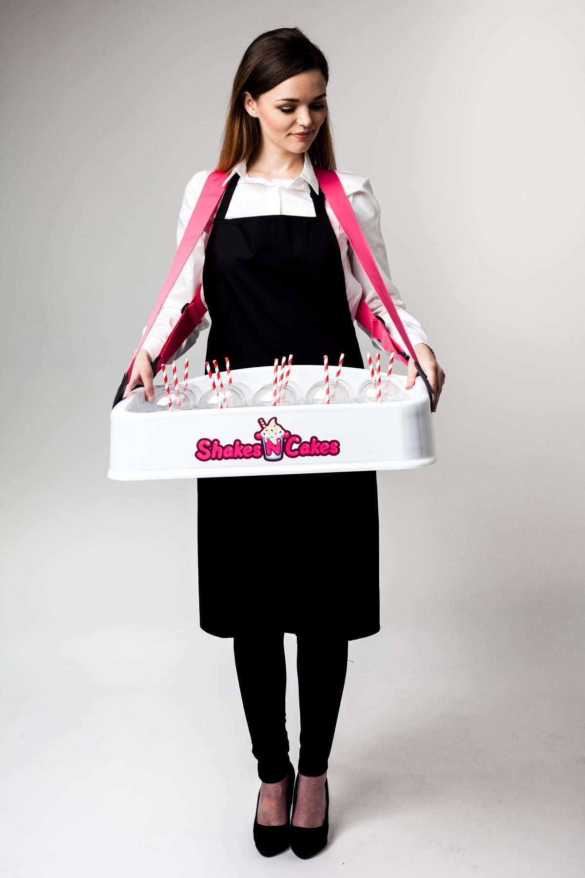 Buy Deluxe Usherette Tray With Logo - Black or White | SM Studios | S M ...